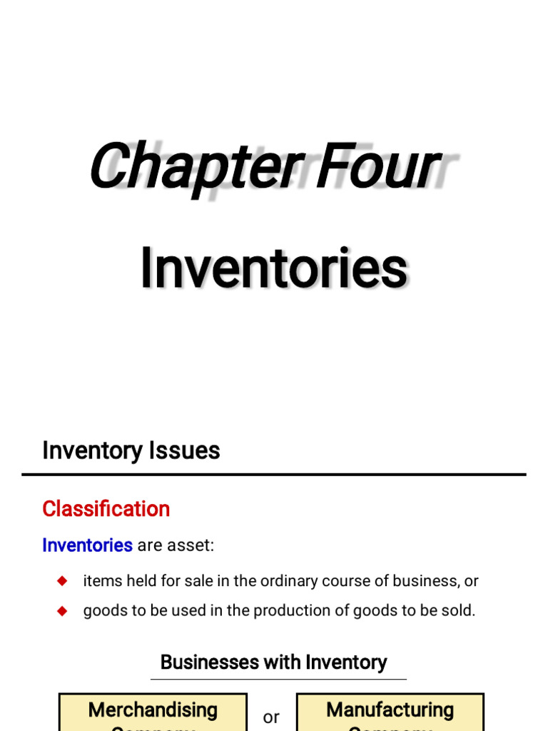 CH 04 | PDF | Inventory | Cost Of Goods Sold