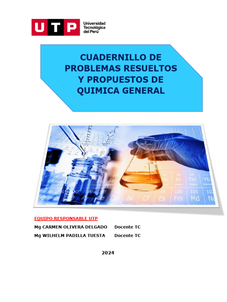 Cuadernillo Química General - Utp | PDF | Redox | Enlace covalente