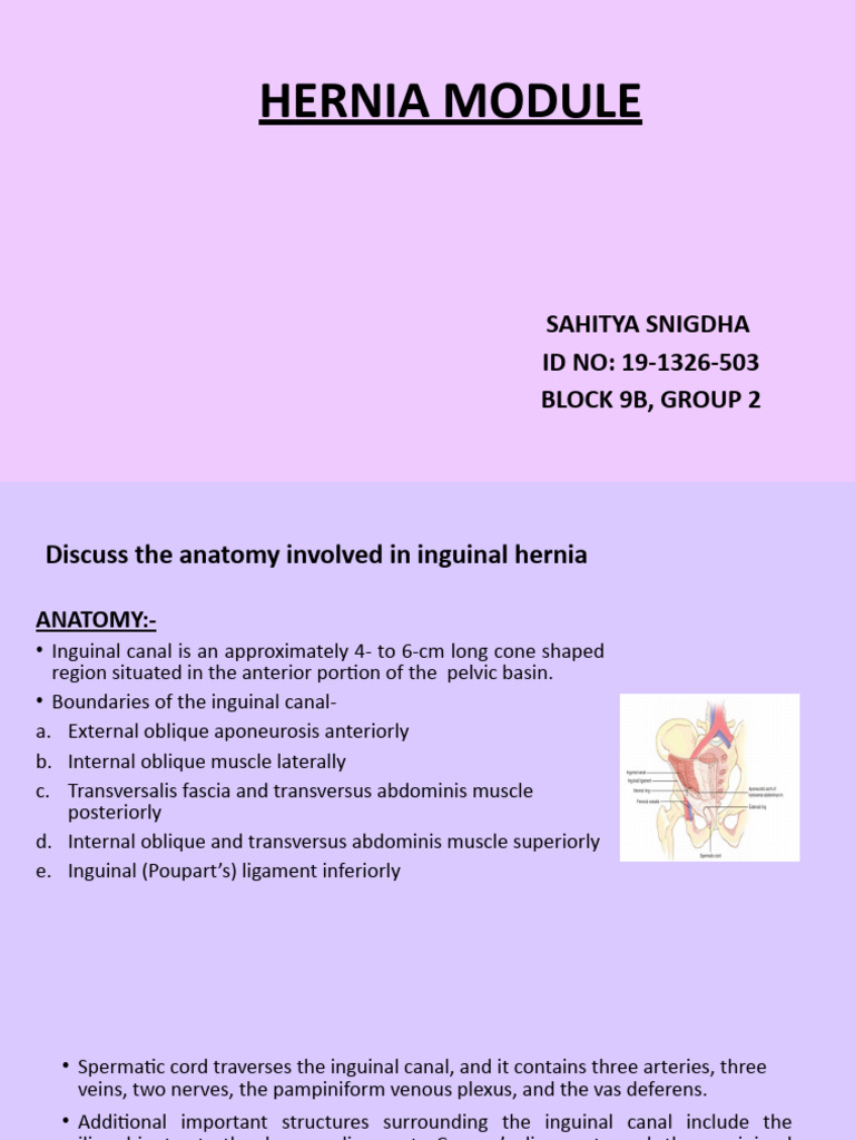 Sahitya Snigdha (Hernia Module) | PDF | Abdomen | Anatomy