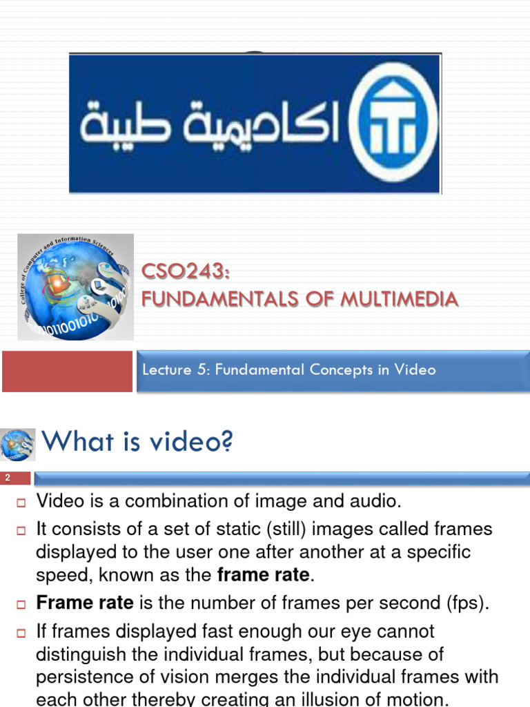 Lect 5 | Download Free PDF | Video | Telecommunications