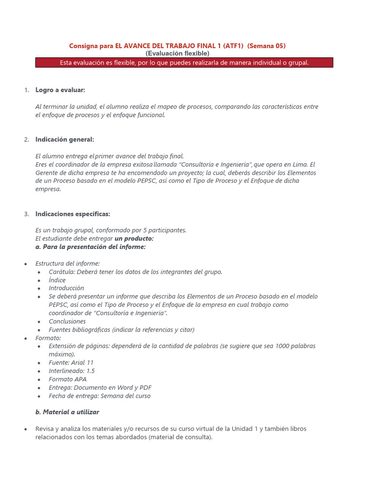 Consigna Tema 01 (S05) | PDF | Evaluación | Business