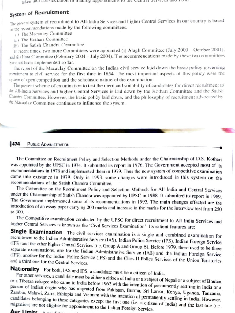 Civil Service, Recruitment and Training | PDF | Government | Government ...