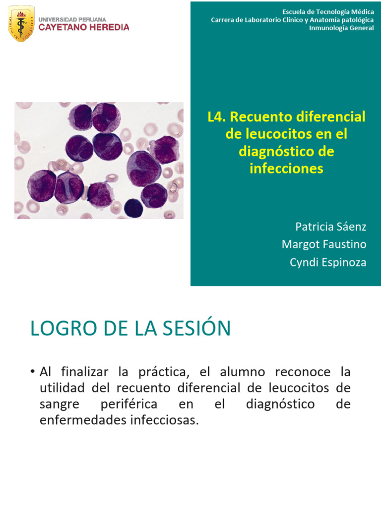 L3 PPT3. Reconocimiento de Leucocitos Sanguineos. 2023. | Descargar gratis PDF | Leucocito ...