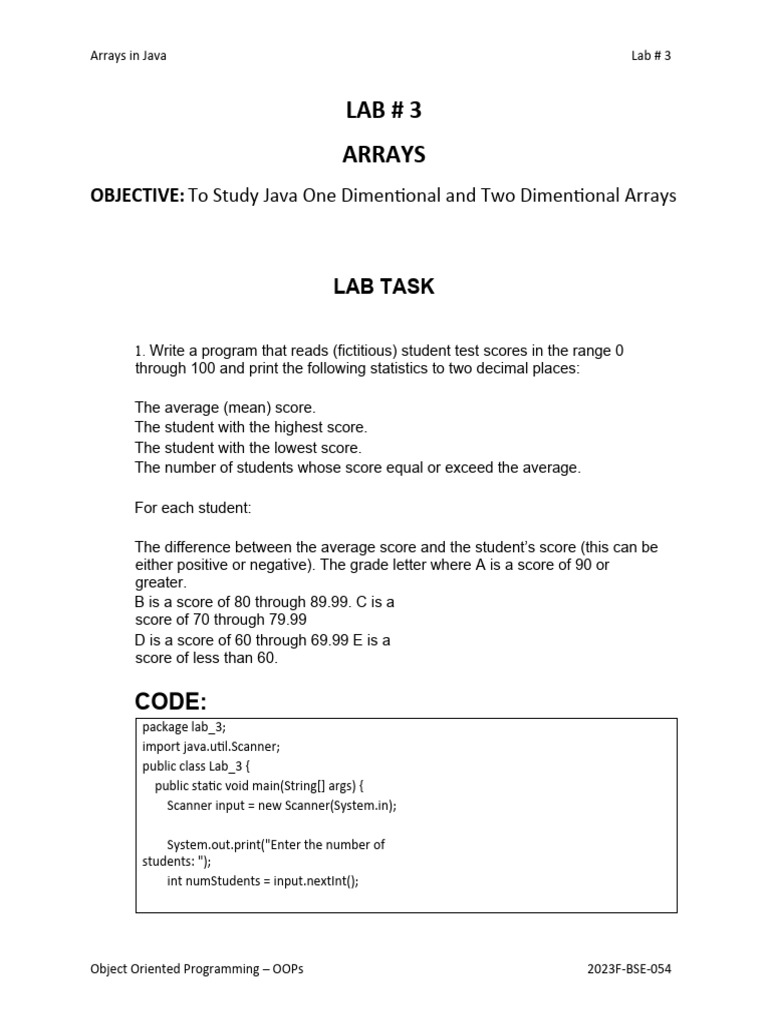 Lab 3 | Download Free PDF | Integer (Computer Science) | Computing