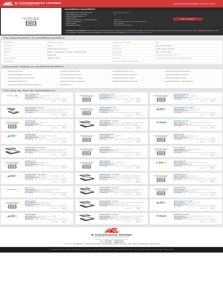 Sie20034 Sie20031 | PDF | Electronics | Electrical Engineering