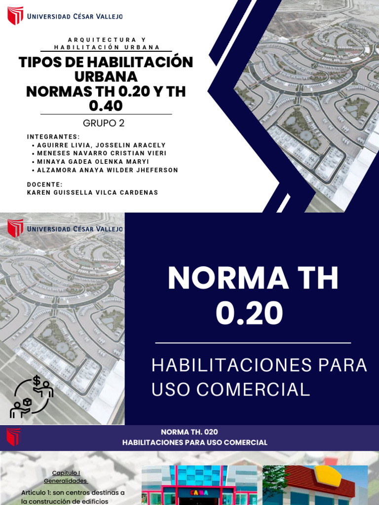 Tarea 2 (Norma TH 0.20 TH 0.40) | PDF | Zonificación