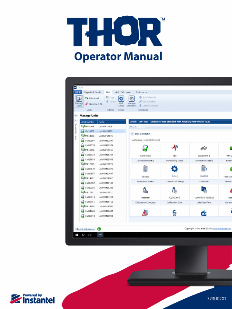 723U0201 THOR Operator Manual Rev 08 | PDF | Icon (Computing) | Transport Layer Security