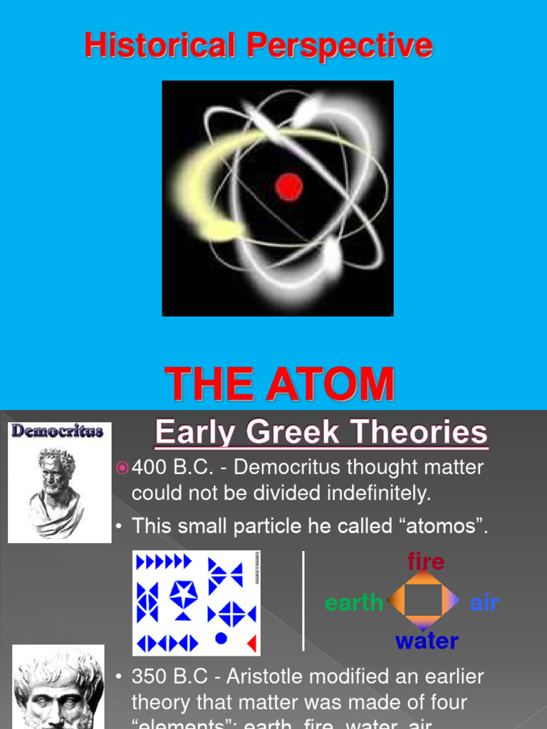 Evolution of Atomic Theory Explained | PDF | Atoms | Atomic Nucleus