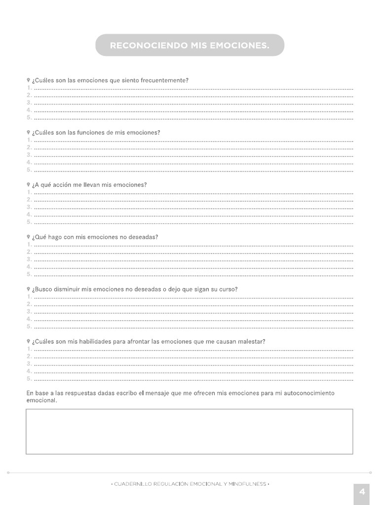 Reconociendo Mis Emociones | PDF