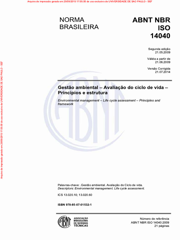 Iso 14040 - 2009 | PDF