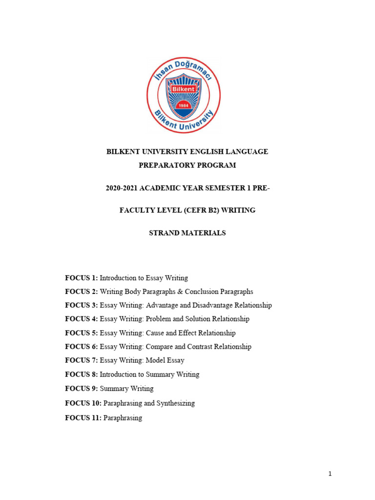 2020-2021 Pre-Faculty Fall Semester Writing Strand - Final Version On Box | PDF | Tourism | Essays