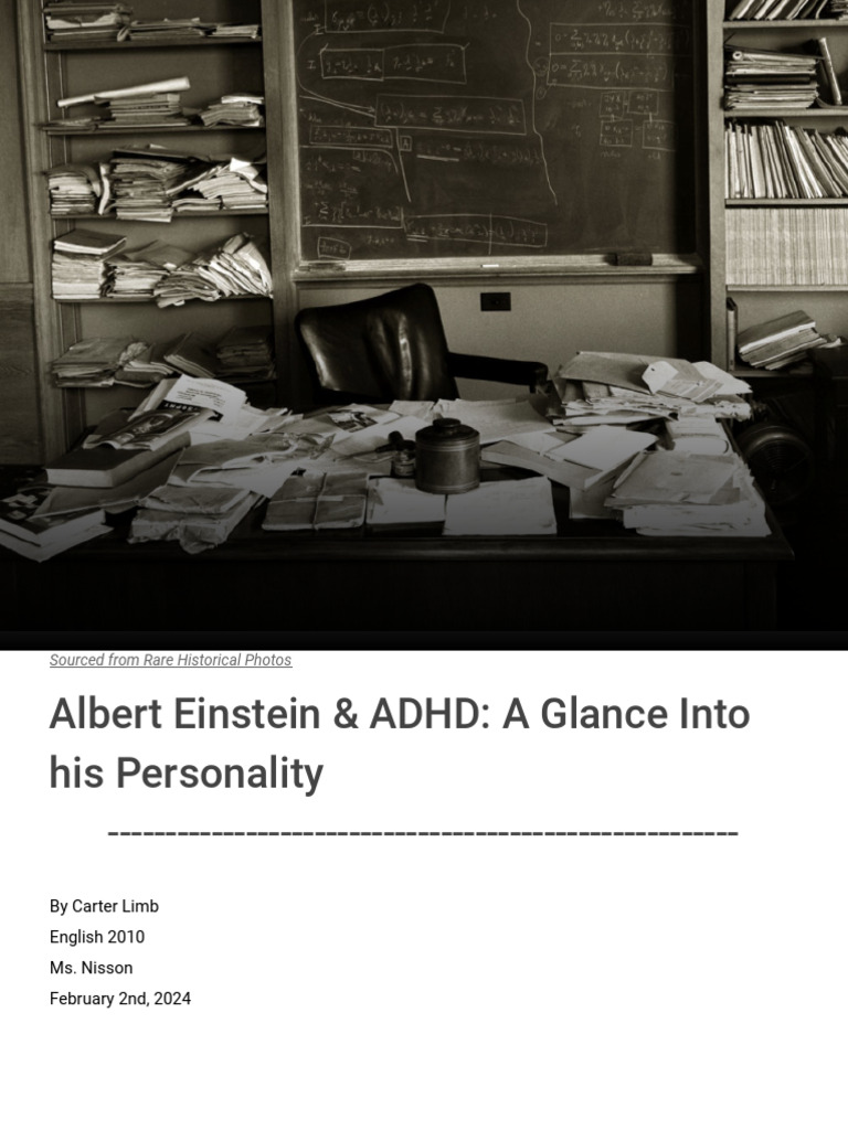 Einstein's Mind: ADHD Insights | PDF | Attention Deficit Hyperactivity ...