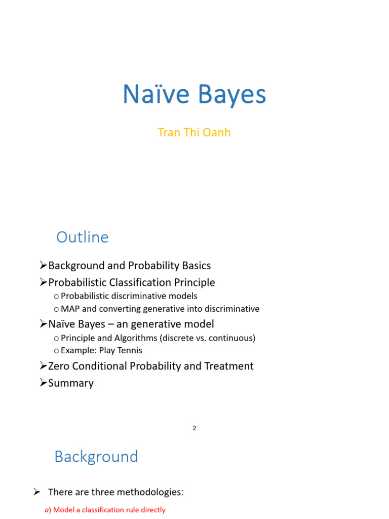 Classification - Naive Bayes | PDF | Statistical Classification | Applied Mathematics