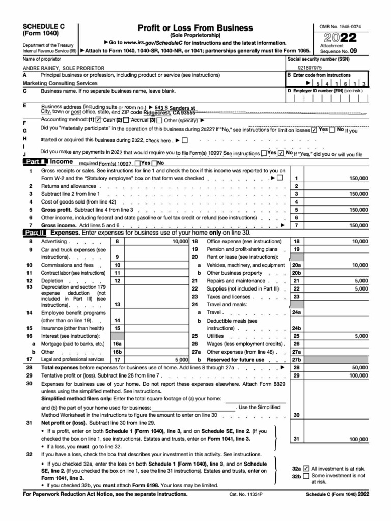 Andre Rainey Sole Prop | Download Free PDF | Cost Of Goods Sold | Expense