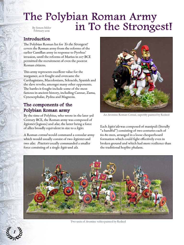 Polybian Romans | PDF | Roman Republic | Roman Legion
