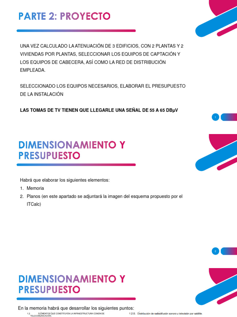 Parte 2 Proyecto Equipos de Captación, Cabecera y Distribución-1 | PDF | Antena (Radio ...