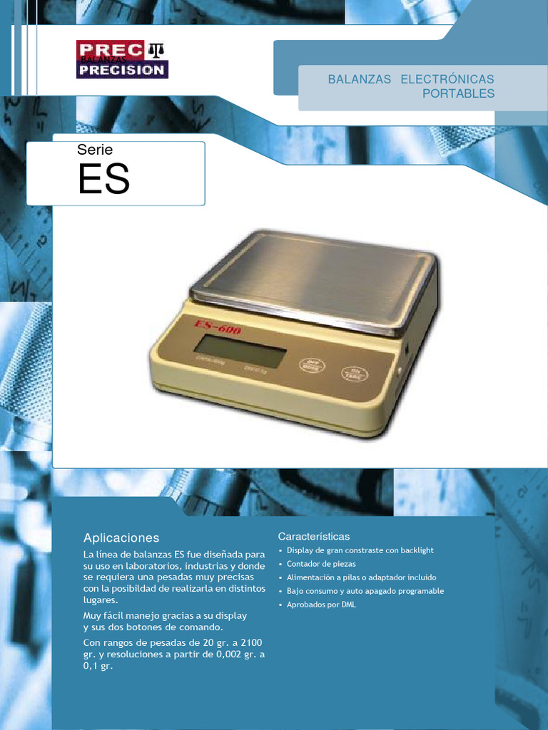 Balanzas - Serie ES2-1 | PDF | Informática