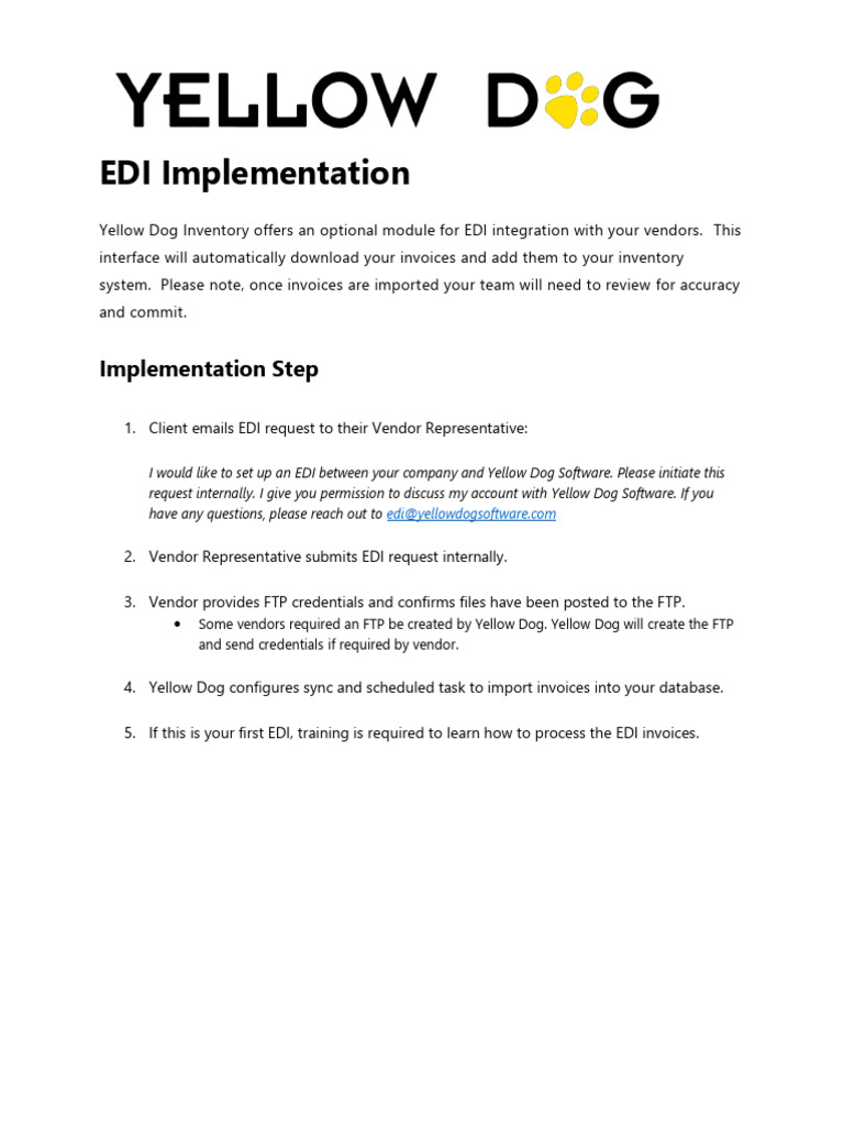 EDI Implementation Process | PDF