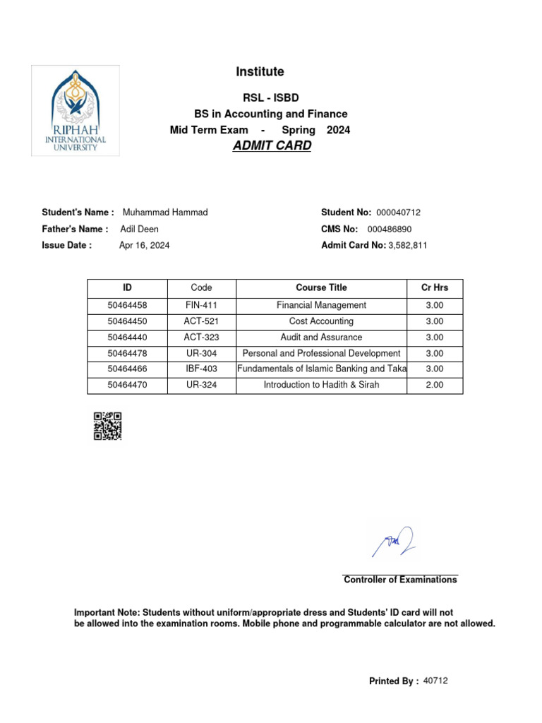 Hammad Admin | PDF | Career & Growth | Business