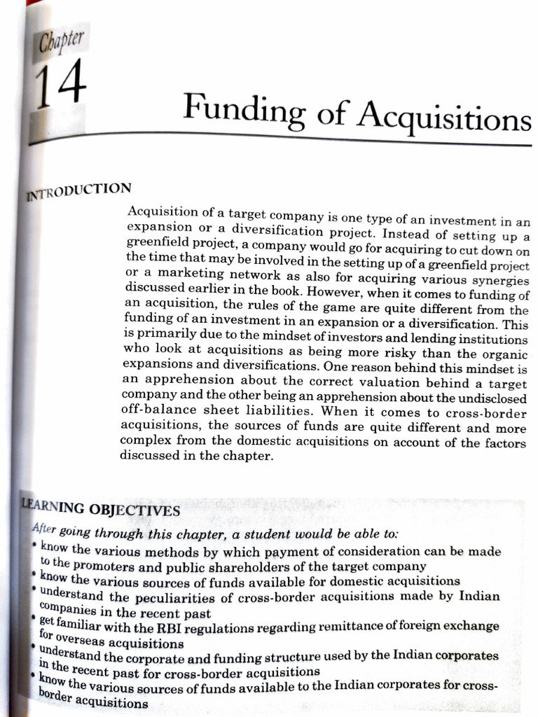 Funding Strategies for Acquisitions | PDF | Stocks | Mergers And ...