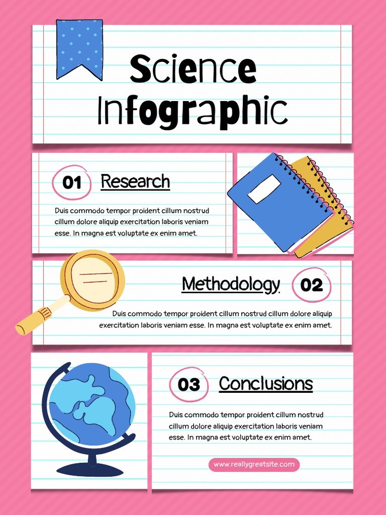 Pink and Blue Illustrative Science Infographic Poster | PDF
