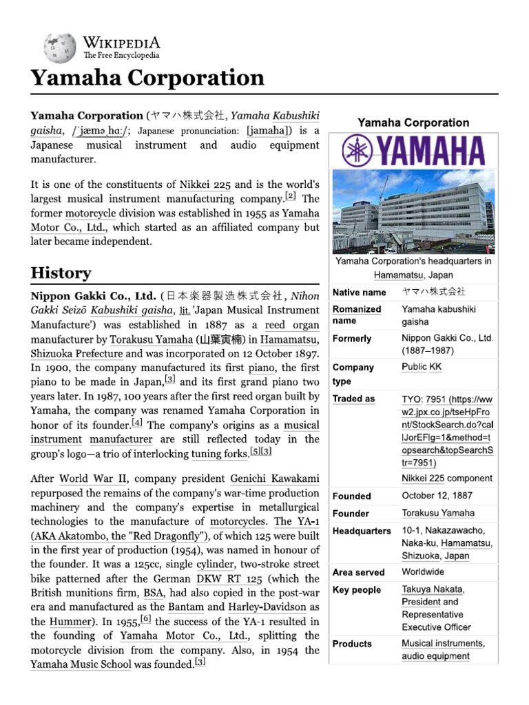 YAMAHA | PDF