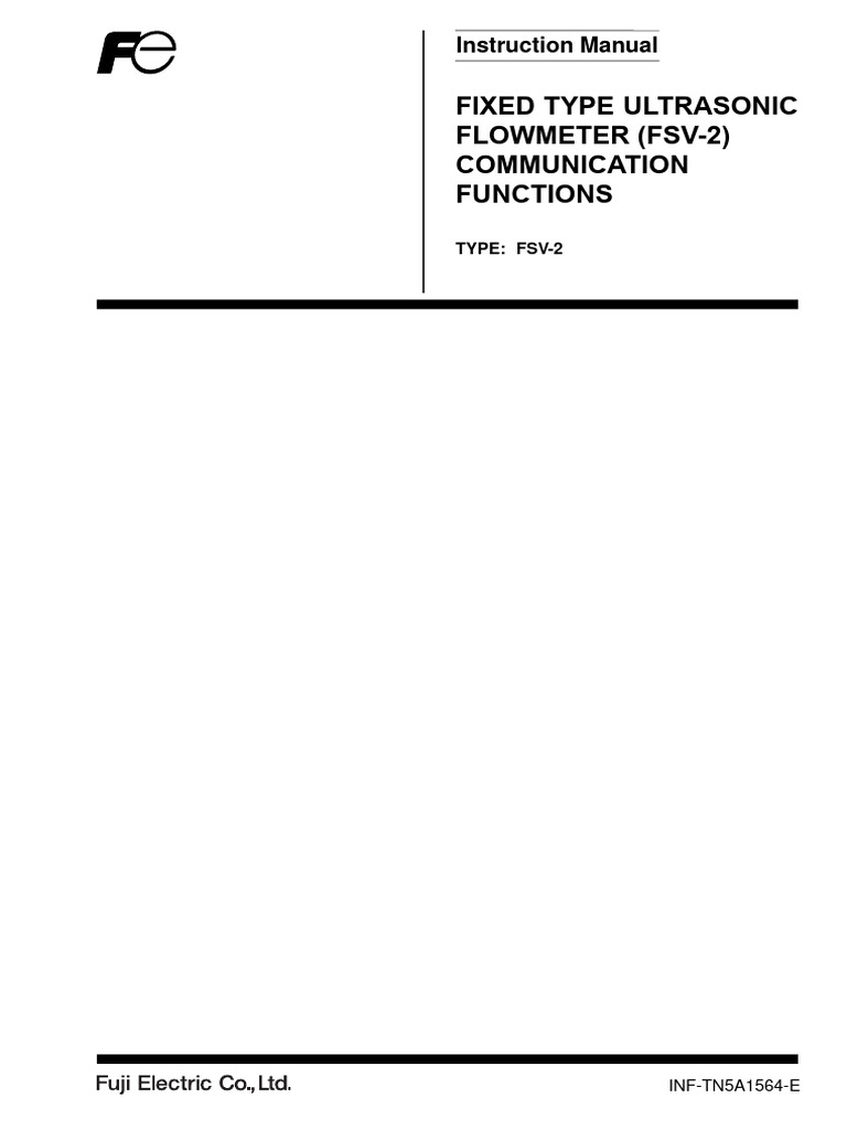 FSV 2 Communications Manual | PDF | Error Detection And Correction ...