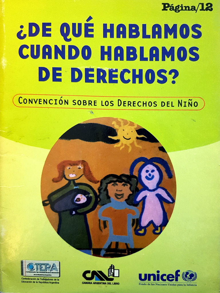 De Que Hablamos Cuando Hablamos de Derechos | PDF | Unicef | Derechos de los niños