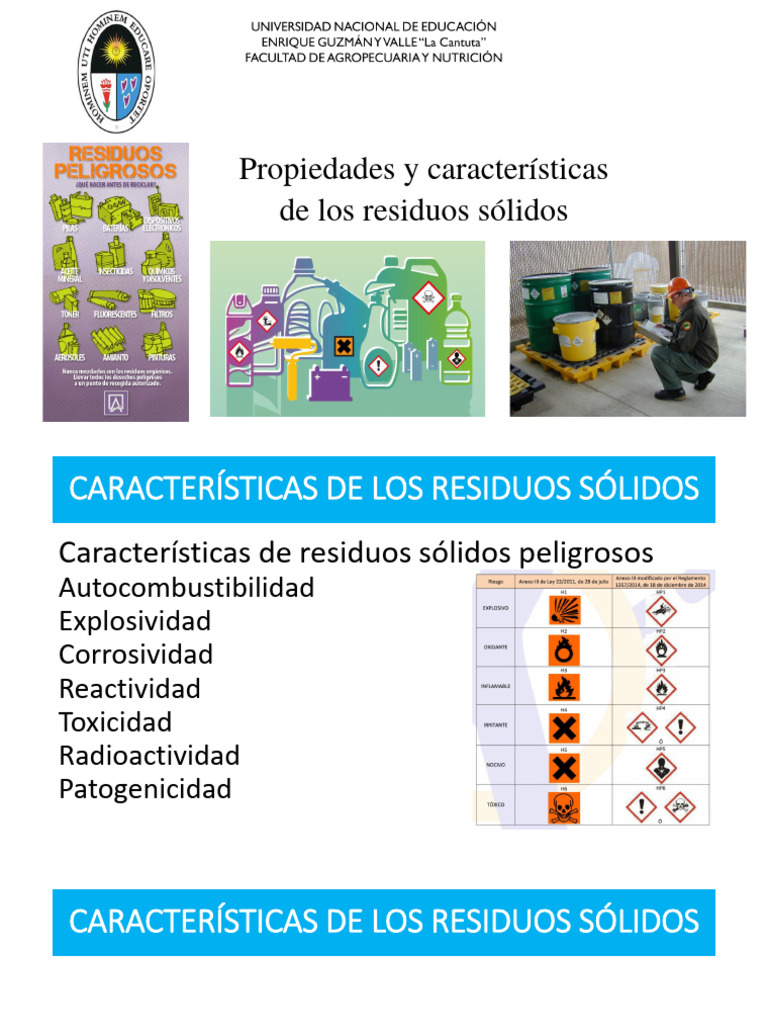 CLASE 2 CARACTERIZACIÓN DE LOS RESIDUOS SÓLIDOS | PDF | Residuos | Gestión de residuos