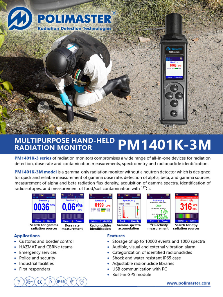 Radiation Monitors for Professionals | PDF | Gamma Ray | Radioactive ...