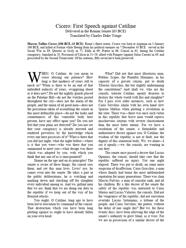 Lecture 26 Cicero and Caesar Reading | PDF | Cicero | Julius Caesar