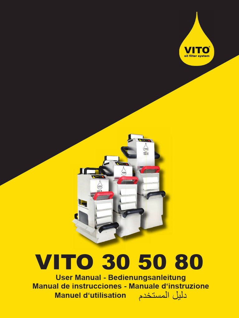 4900 - Vito 30 Manual | PDF | Filtration | Waste Management