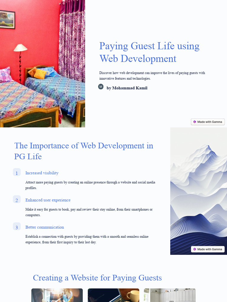 Paying Guest Life Using Web Development | PDF | Web Development | Security