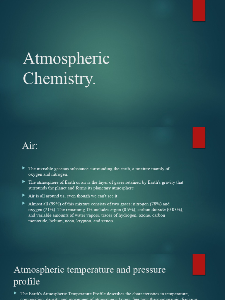 Atmospheric Chemistry | PDF | Particulates | Climate Change