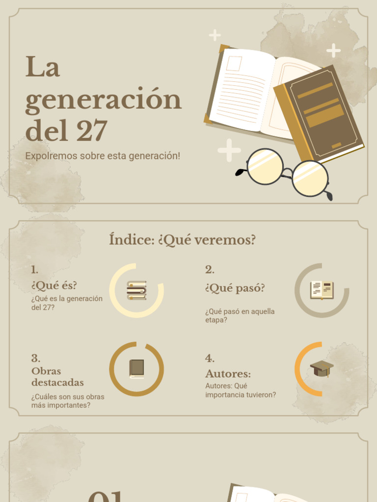 Copia de Generation of '27 Infographics by Slidesgo_ | PDF | Federico ...