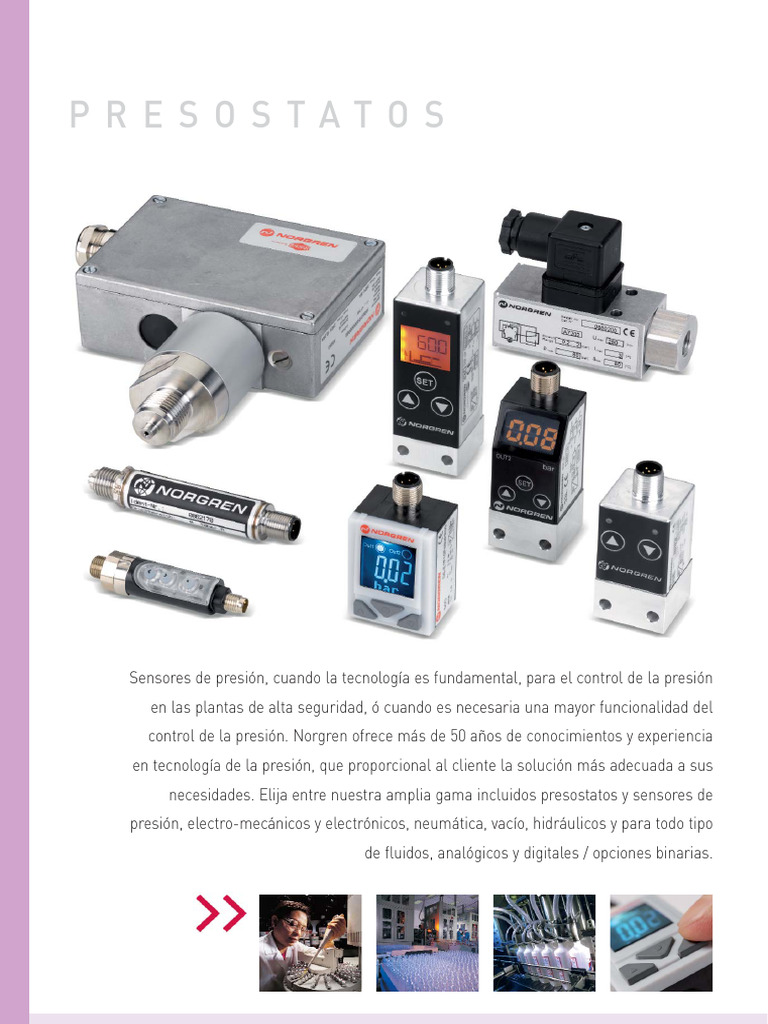 Presostatos | PDF | Conector eléctrico | Diodo