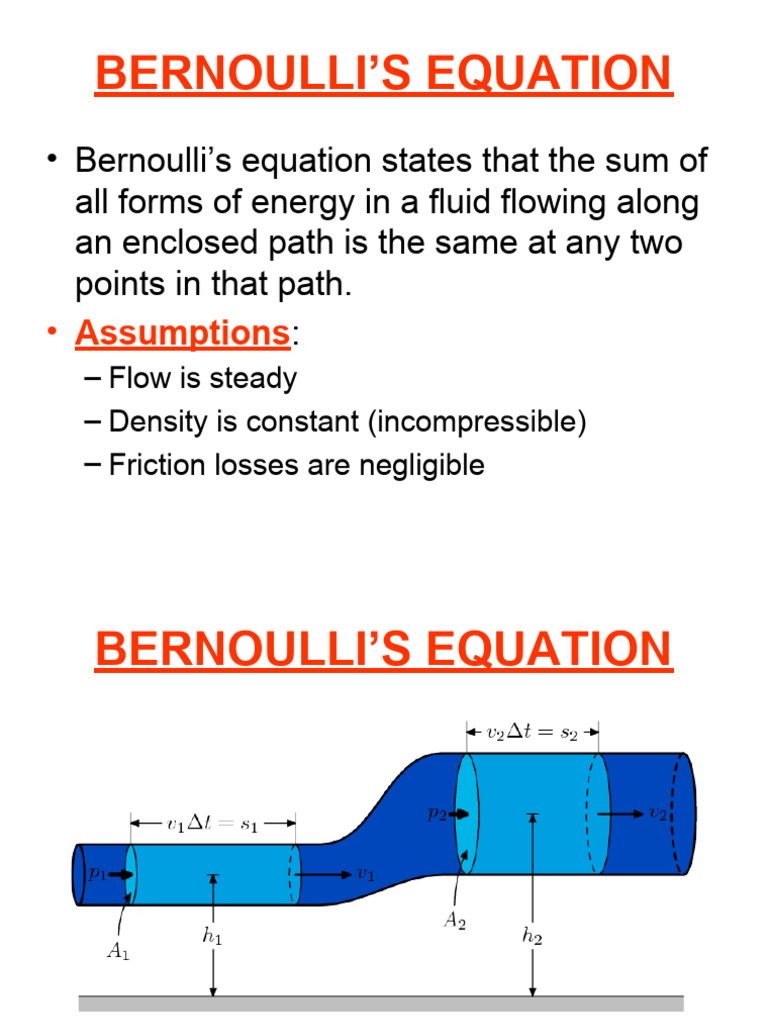 4 BernoulliEqn | PDF | Pump | Fluid Dynamics
