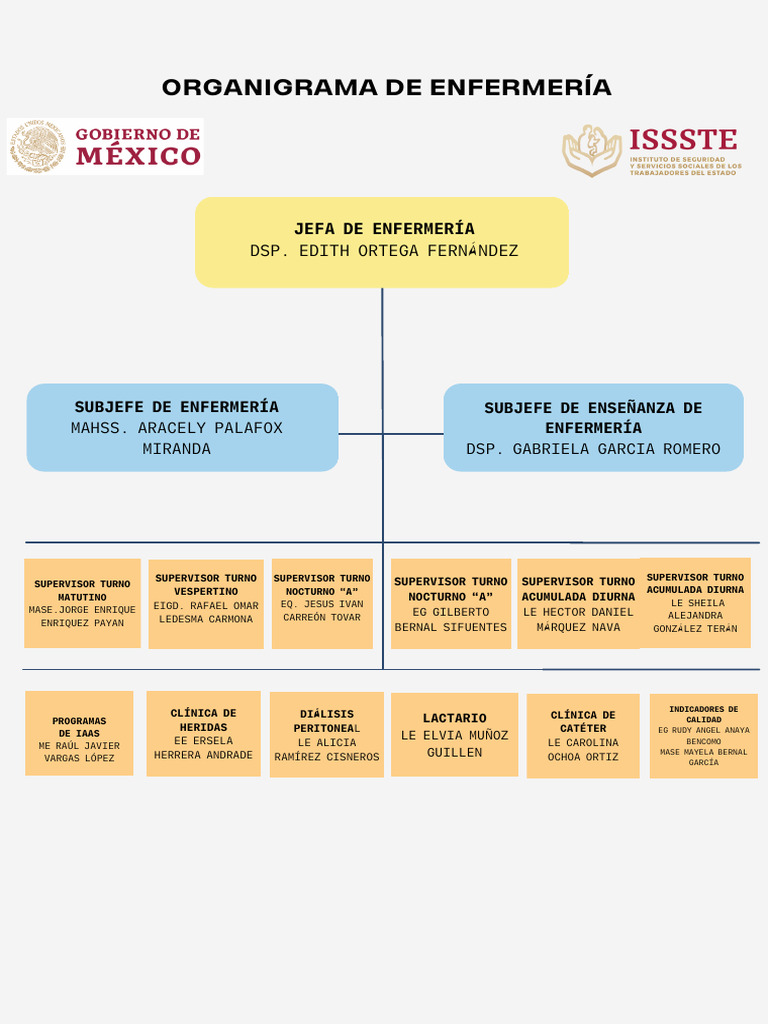 ORGANIGRAMA DE ENFERMERÍA | PDF