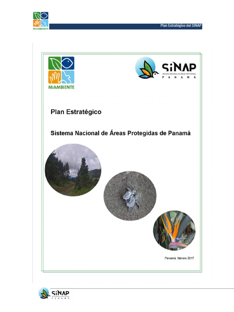 Estrategia SINAP Panamá 2017 | PDF | Entorno natural | Área protegida