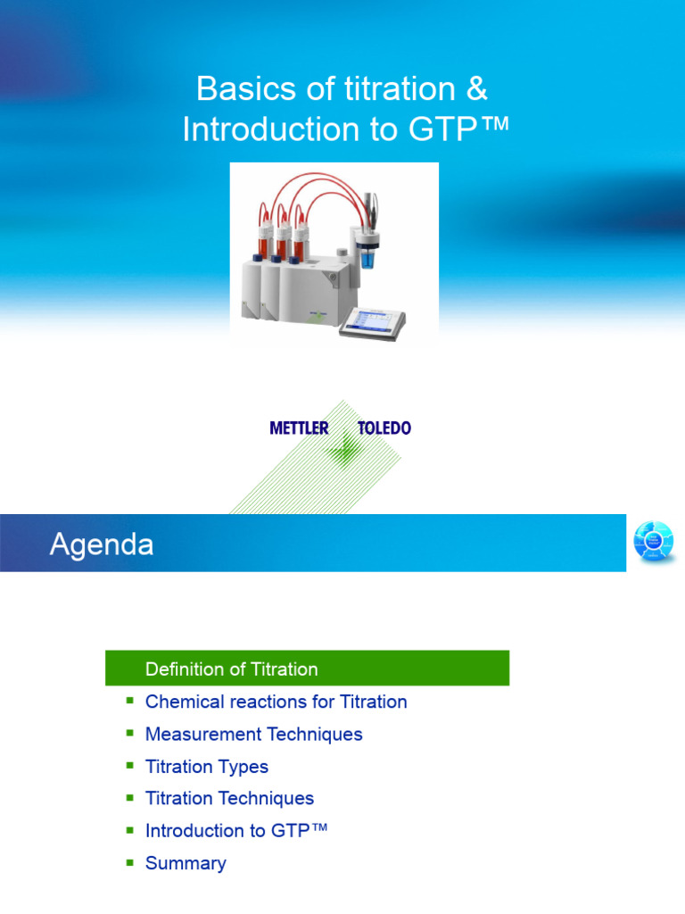 Basics of Titration & Introduction To GTP | PDF | Titration | Chemistry
