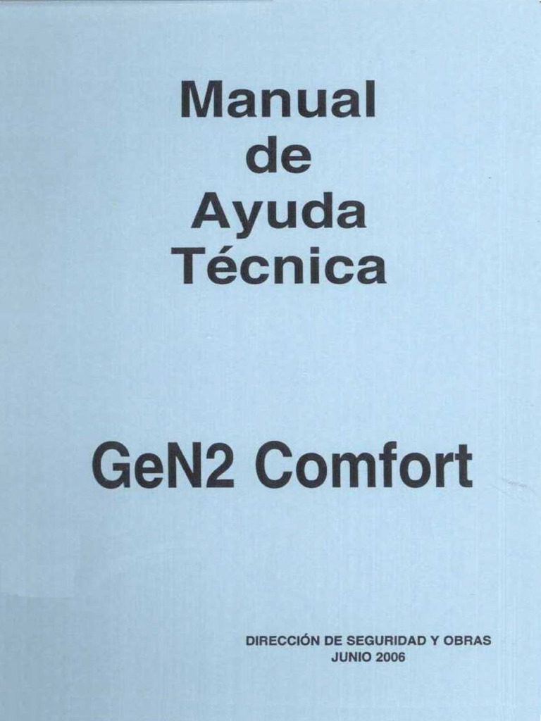 OTIS - GeN2 - Comfort - Manual de Ayuda Técnica | PDF