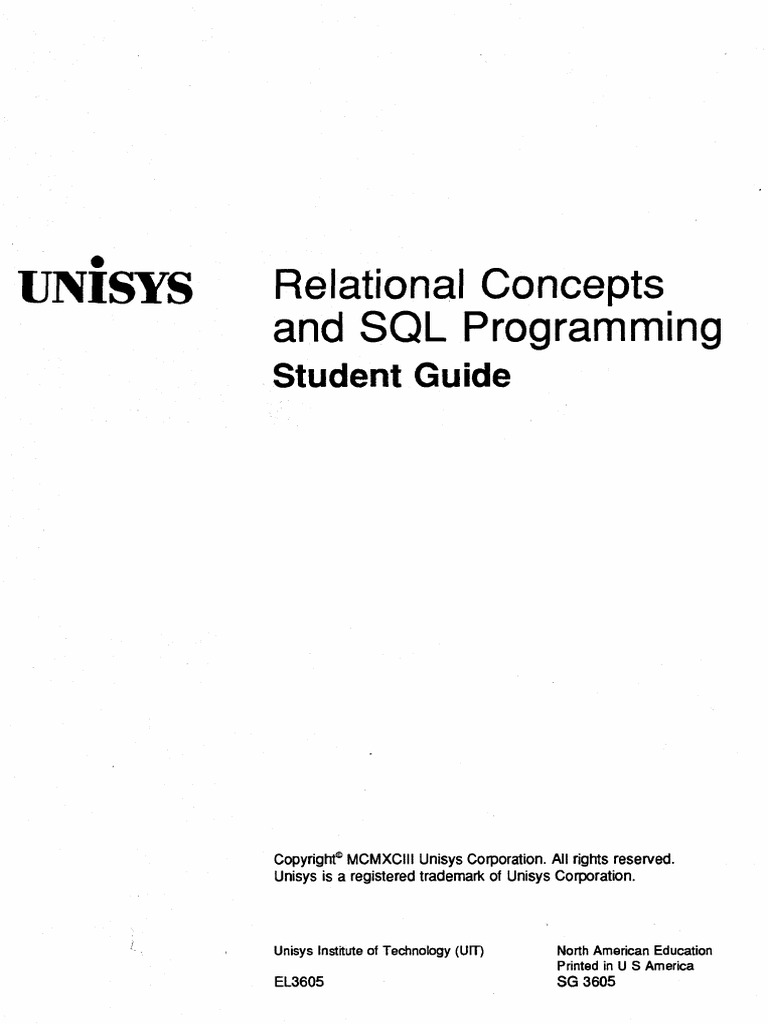 Urc SQL | PDF | Relational Database | Relational Model