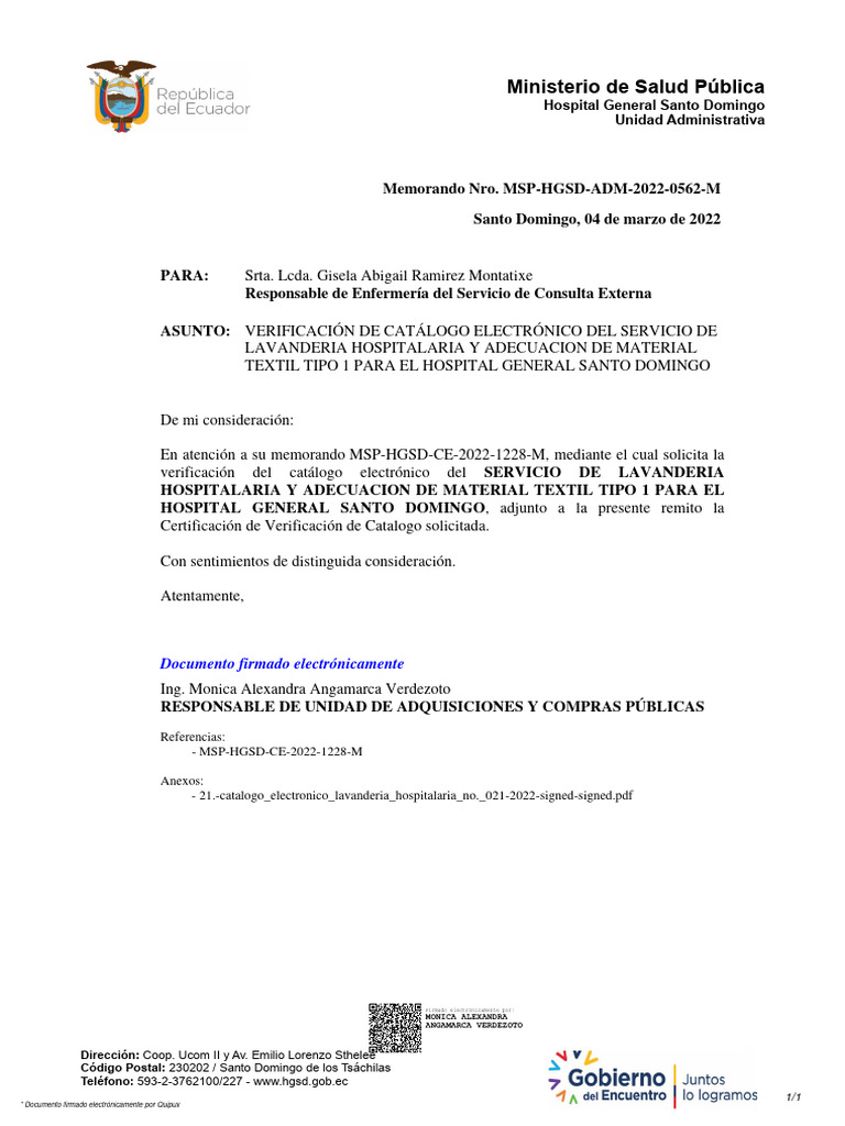 5 Respuesta de Catalogo Electronico Msp-Hgsd-Adm-2022-0562-M | PDF
