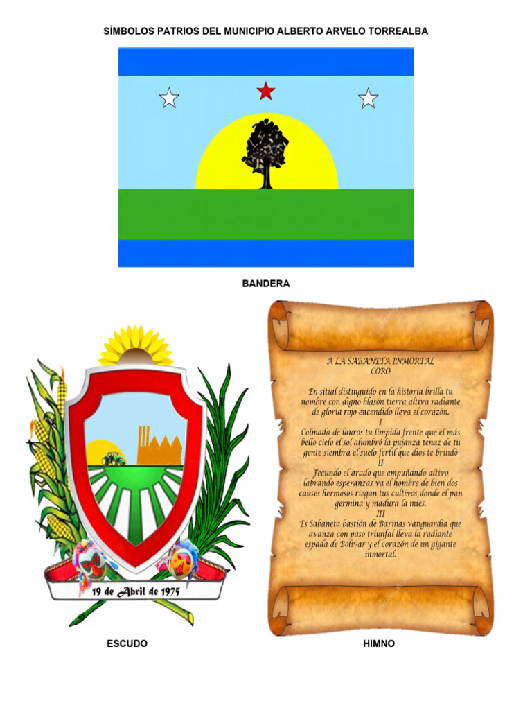 Símbolos Del Municipio Alberto Arvelo Torrealba | PDF