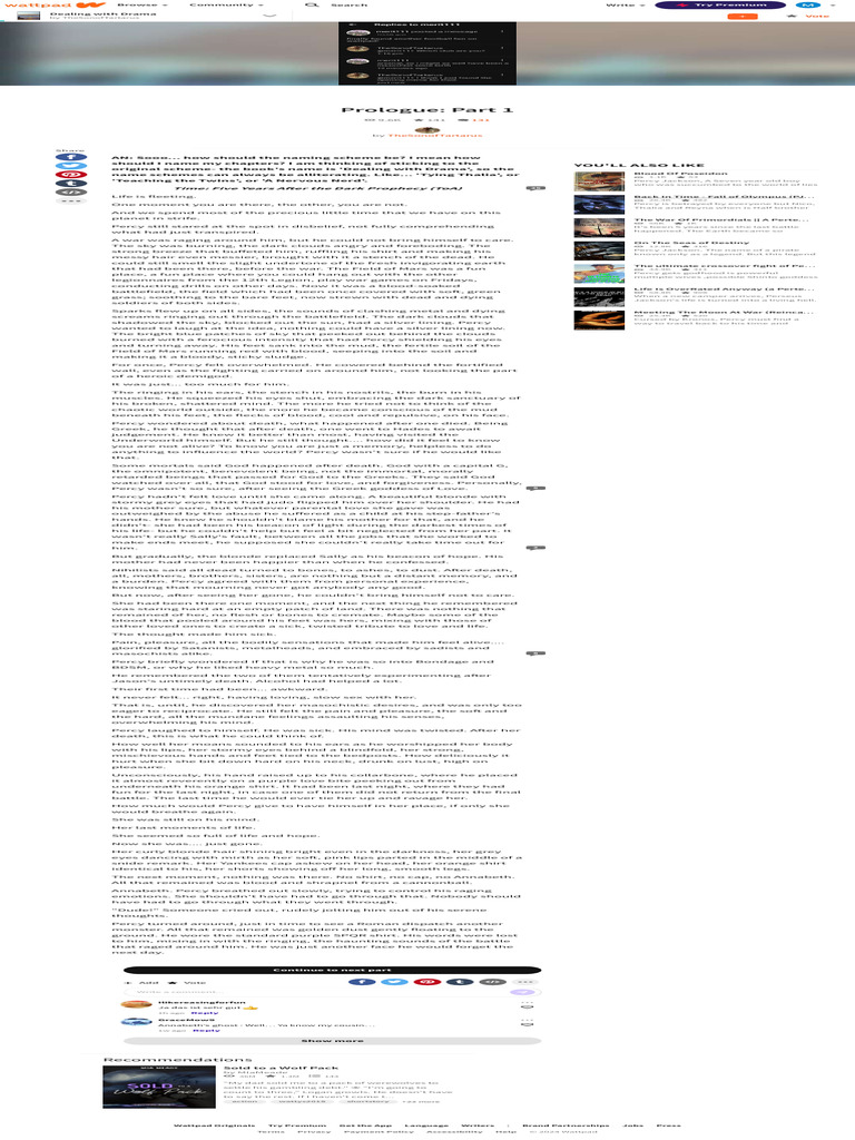 Dealing with Drama - Prologue Part 1 - Wattpad | PDF | Sadomasochism | Bdsm