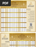 Dubai 2025 Prayer Timetable | PDF | Islamic Ethics | Sharia