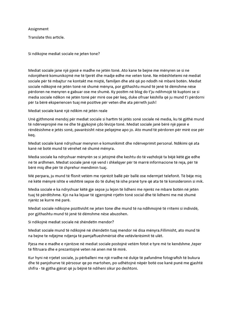 Assignment Perkthim 2 | PDF