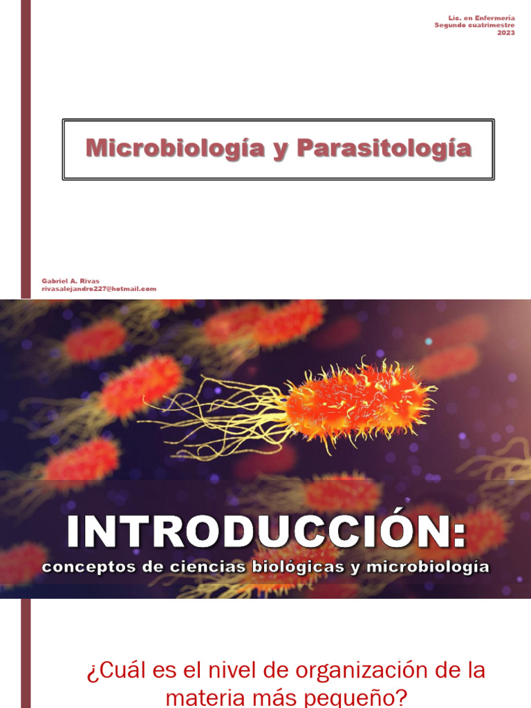 Clase 1 - Introducción - Bacteriología | Descargar gratis PDF | Rna | Adn