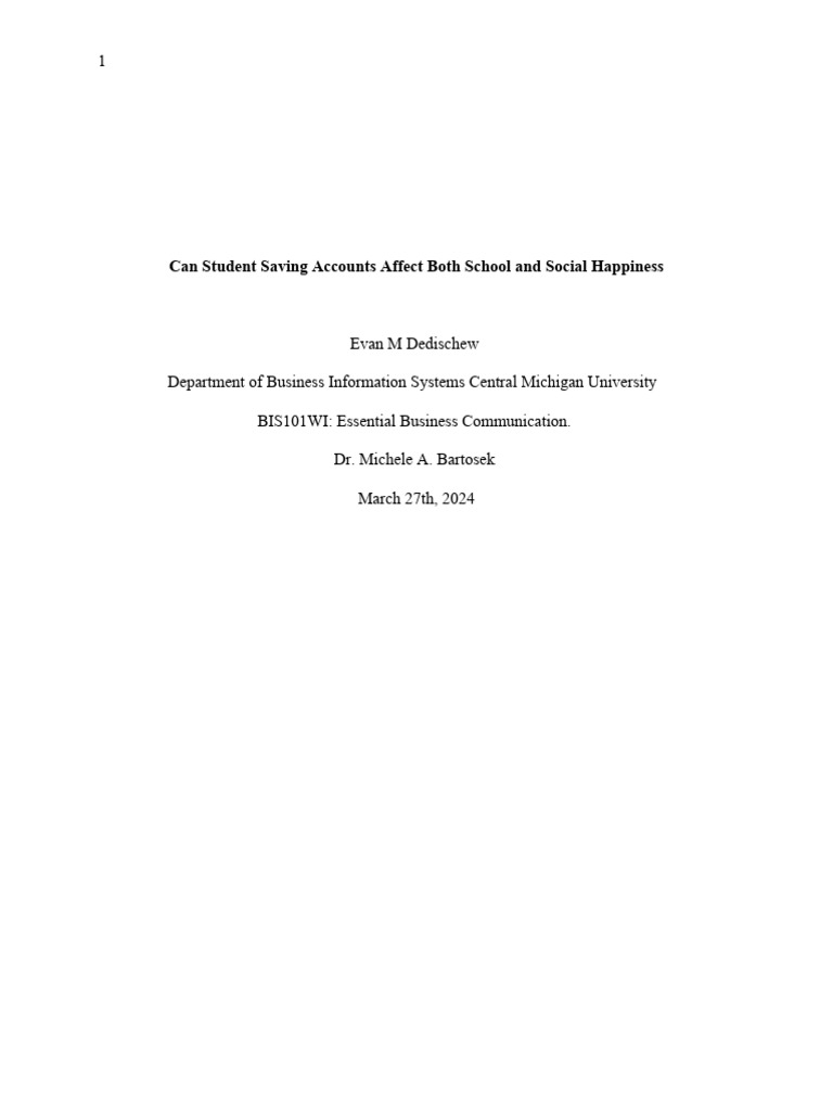 Rough Draft For Research Paper Bis101wi | PDF | Cost Of Living | Debt