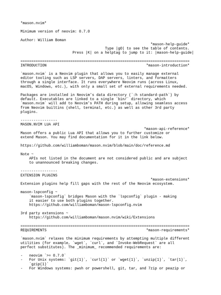 Mason | PDF | Plug In (Computing) | Computer Science